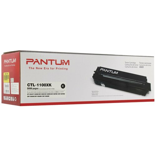 Картридж лазерный PANTUM (CTL-1100XK) CP1100/CM1100, черный, оригинальный, ресурс 3000 страниц В комплекте: 1шт.