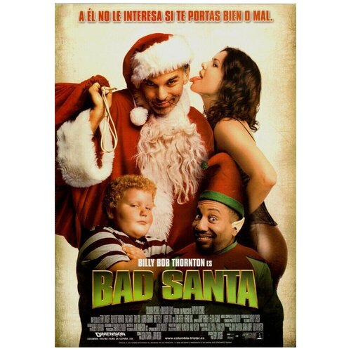 Плакат, постер на бумаге Bad Santa/Плохой Санта. Размер 21 х 30 см