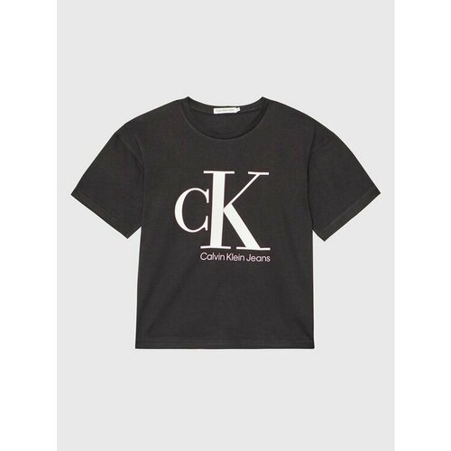 Футболка Calvin Klein Jeans, размер 8Y [METY], черный