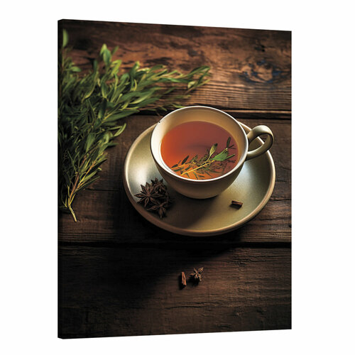 Интерьерная картина 50х70 "Чайные тайны"