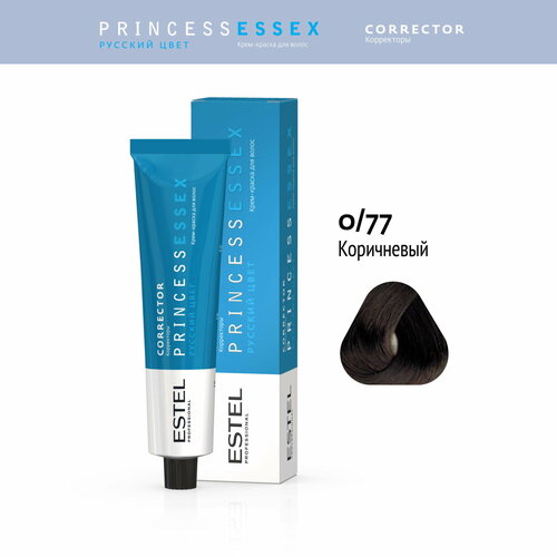 ESTEL Princess Essex Corrector цветная крем-краска для волос, 0/77 коричневый, 60 мл