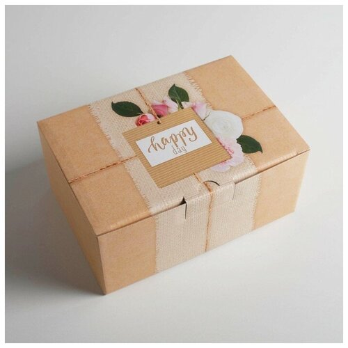 Коробка‒пенал «Happy day», 22 × 15 × 10 см