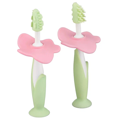 Зубная щетка ROXY-KIDS Flower, салатовый