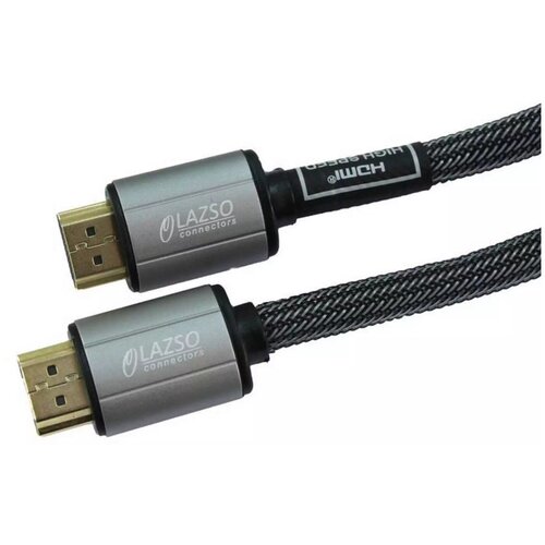 Кабель аудио-видео LAZSO WH-111-B HDMI (m)/HDMI (m) 1 м, черный (WH-111(1M)-B)