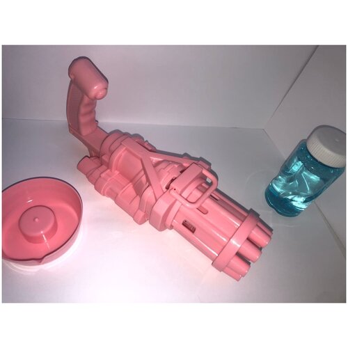 Мыльные пузыри (пулемет, гатлинг) розовый