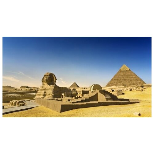 Постер на холсте Статуи в Египте (Statues in Egypt) №2 55см. x 30см.