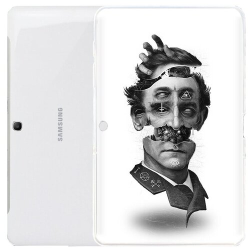 Чехол задняя-панель-накладка-бампер MyPads страшное лицо абстракция для Samsung Galaxy Tab 3 10.1 GT-P5200/P5210/P5220 противоударный