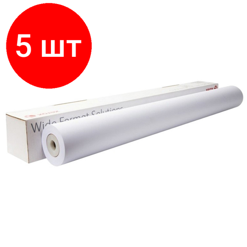 Комплект 5 рул, Бумага широкоформатная Xerox InkJet Monochrome 75г 297ммх50м 50.8мм