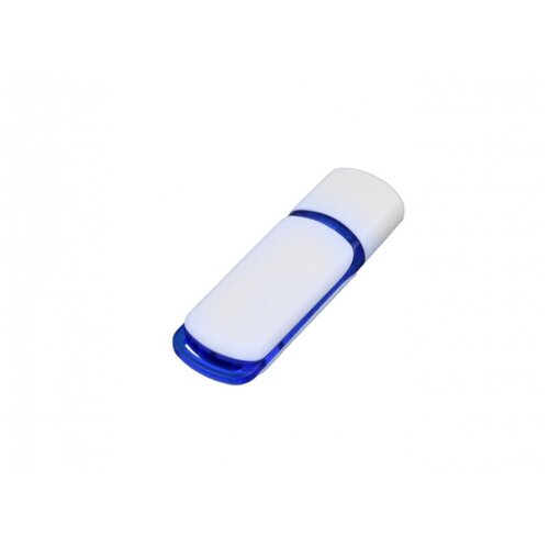 Промо флешка пластиковая с цветными вставками (32 Гб / GB USB 3.0 Синий/Blue 003 Родео PL143)