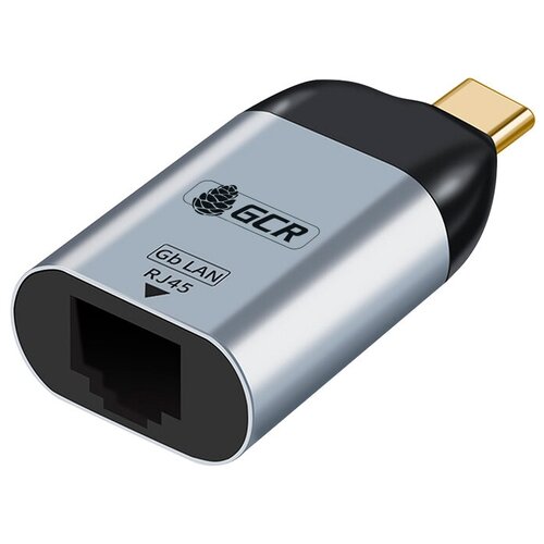 Type С переходник на RJ45 GCR для монитора ноутбука ультрабука ПК USB 3.1 Thunderbolt 3 адаптер USB-C RJ45 переходник для подключения сетевого кабеля до 1 Гбит/с