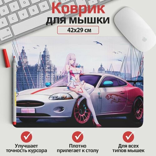 Коврик для мыши Azur Lane- Плимут 42*29 см. Арт. KOW1254