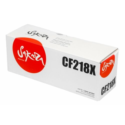 3 шт. Тонер-картридж лазерный Sakura 18X / CF218X Увеличенной емкости черный 5000 стр. для HP (SACF218X)