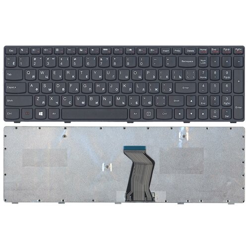 Клавиатура для ноутбука Lenovo G500 G505 G505A G510 G700 G700A G710 черная с черной рамкой арт 009704