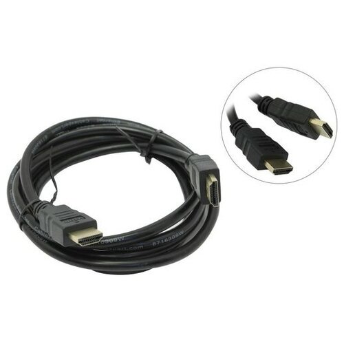 Кабель HDMI-HDMI ABR-802-1.5M, 1.5м, v1.4, 19M/19M, черный, позол. разъемы, экран, ОЕМ