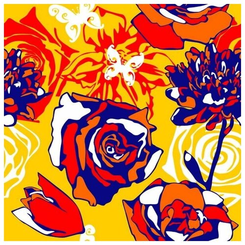 Постер на холсте Розы (Roses) №17 60см. x 60см.
