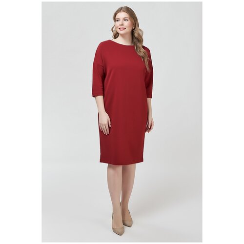 Платье Olsi, размер 64, бордовый