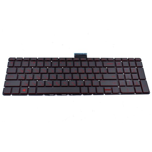 Клавиатура для HP Omen 15-ax014ur ноутбука с красной подсветкой