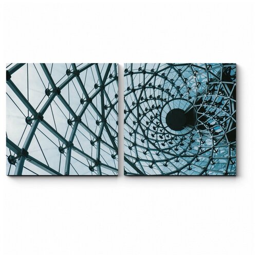 Модульная картина Стеклянный купол бизнес-центра 170x85