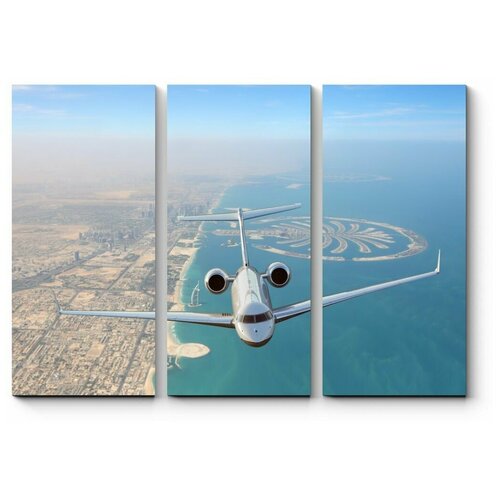 Модульная картина Пролетая над Дубаем140x100