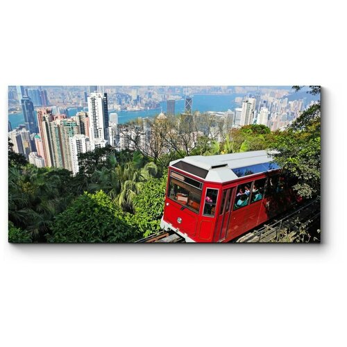 Модульная картина Прогулочный трамвайчик в Гонконге 180x90