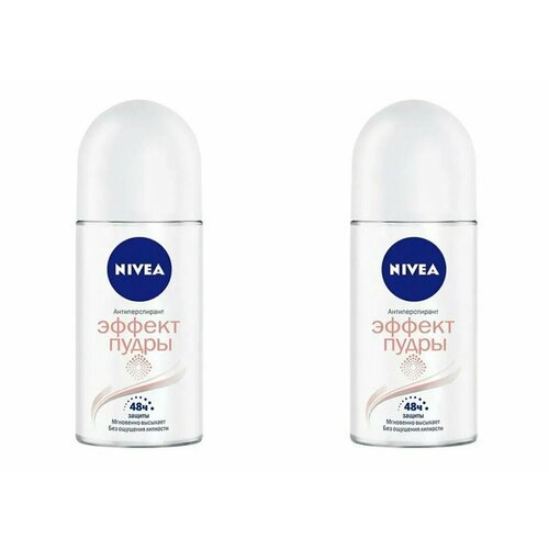Дезодорант шар, Nivea, эффект пудры, 50 мл, 2 шт