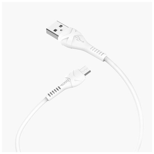 Дата-кабель USB универсальный MicroUSB Hoco X37 (белый)