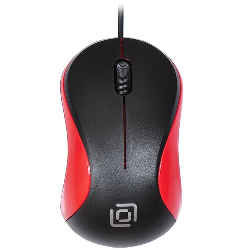 Компактная мышь OKLICK 115S, black/red