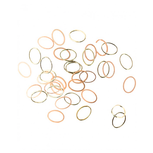 ARTEX Artex, декор металлический овал (золото 5х6 мм), 0.2 гр