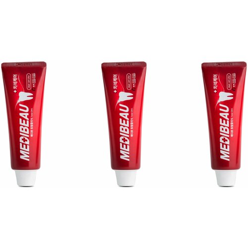 MEDIBEAU Зубная паста для комплексного ухода чувствительных десен Total Clinic RED, 120 мл, 3 шт