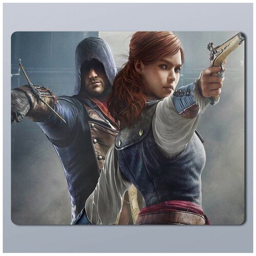 Коврик для мыши с принтом Assassins Creed Unity - 197