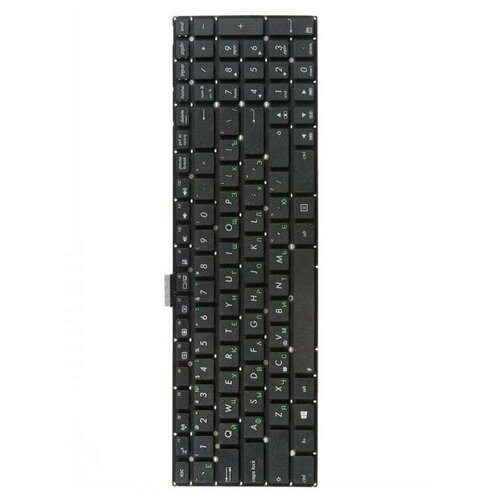 Клавиатура (keyboard) для ноутбука Asus, черная без рамки, 0KNB0-6106RU00