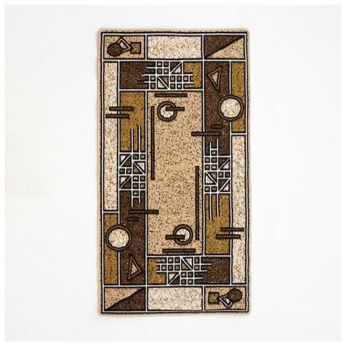 Люберецкие ковры Ковер «Мокко», прямоугольный, 70х140 см, полипропилен 100%, джут