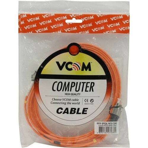 Патч-корд Optical Patch Cord LC-FC UPC Duplex VCOM VDU301-3.0