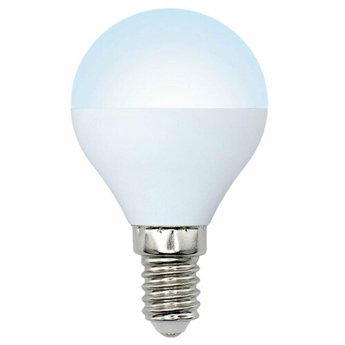 Лампа светодиодная Volpe E14 220-240 В 5 Вт шар малый матовая 470 лм, теплый белый свет