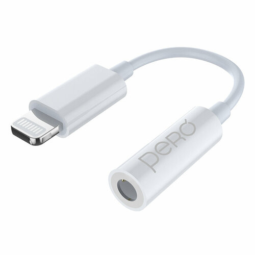 Аксессуар Pero AD13 Lightning - Mini Jack 3.5mm White PRAD13WH