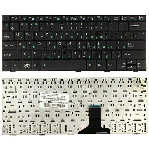 Клавиатура для ноутбука Asus 04GOA191KRU11-3, Русская, Черная, версия 1