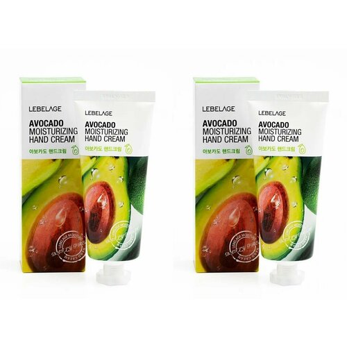 Lebelage Крем для рук с экстрактом авокадо Moisturizing Hand Cream Avocado, 100 мл, 2 шт
