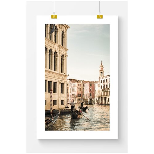 Постер для интерьера Postermarkt Канал Венеции, 40х50 см, в тубусе