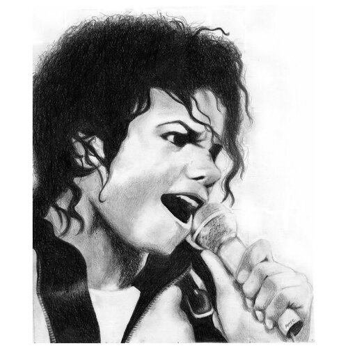 Постер на холсте Майкл Джексон (Michael Jackson) №5 50см. x 59см.