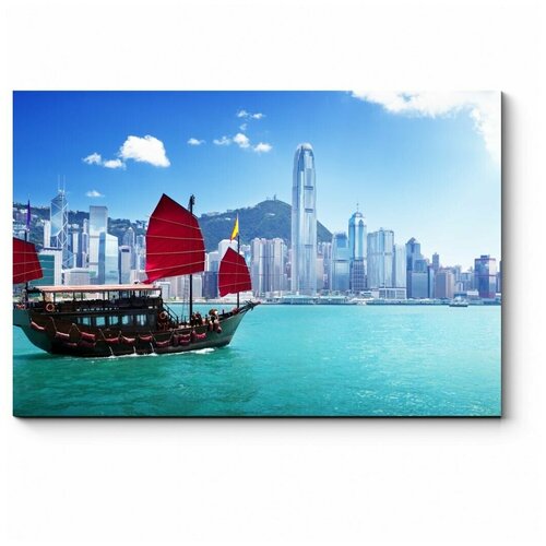 Модульная картина Чарующая бухта Гонконга 70x47