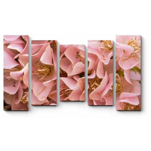 Модульная картина Розовые лепестки120x72