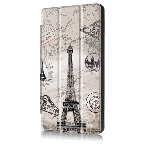 Чехол-обложка футляр MyPads для Huawei MediaPad M3 Lite 8 (CPN-W09/AL00) тонкий с магнитной застежкой необычный с красивым рисунком тематика Париж