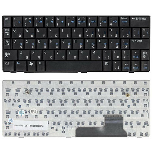 Клавиатура для ноутбука Dell V091602AS1 черная