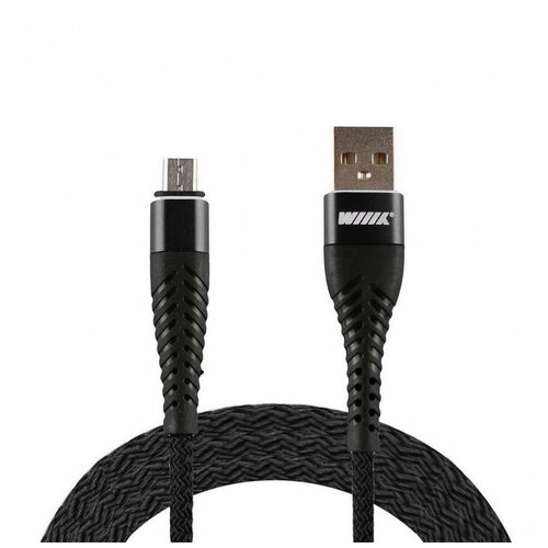 Аксессуар WIIIX USB - MicroUSB 1m Black CB725-UMU-10B