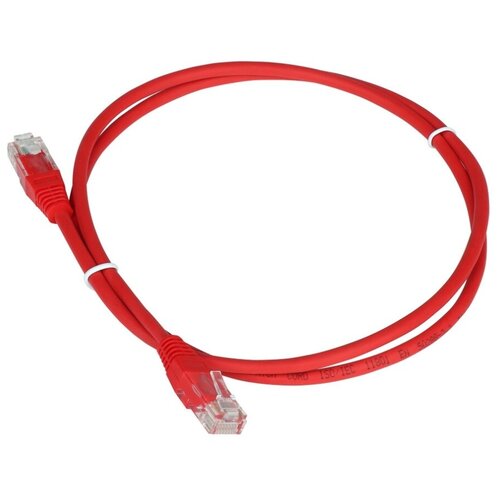 Патч-корд Lanmaster UTP TWT-45-45-2.0-RD вилка RJ-45-вилка RJ-45 кат.5е 2м красный ПВХ (уп:1шт)