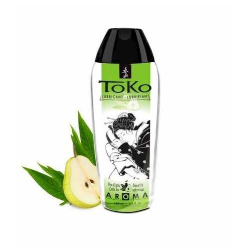 Shunga Интимный гель TOKO Pear Exotic Green Tea с ароматом груши и зеленого чая - 165 мл.