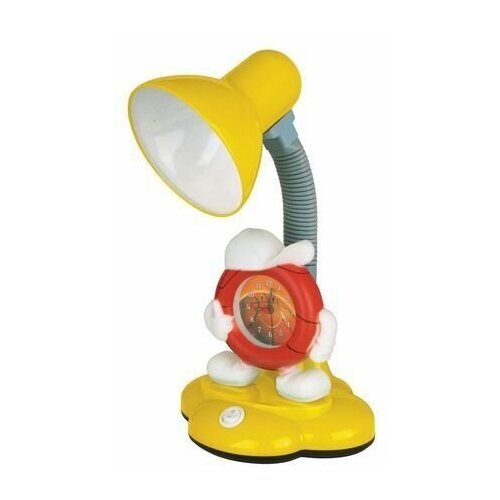 Настольный светильник KD-388 с часами / Цвет Жёлтый