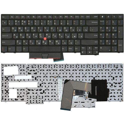 Клавиатура для ноутбука Lenovo ThinkPad Edge E530 E535 E530c черная с трекпойнтом