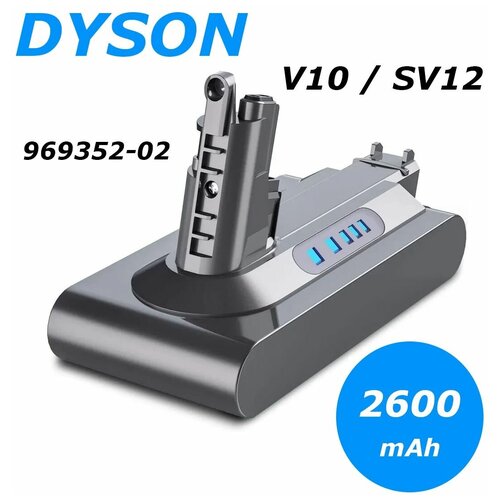 Аккумуляторная батарея для пылесосов Dyson V10 / SV12 (Absolute, Cyclone, Animal, Motorhead, Total Clean), 25.2V, 2600 mAh