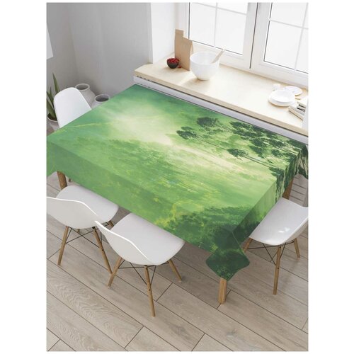 Скатерть прямоугольная JoyArty на кухонный стол "Лесное волшебство" из оксфорда, 120x145 см